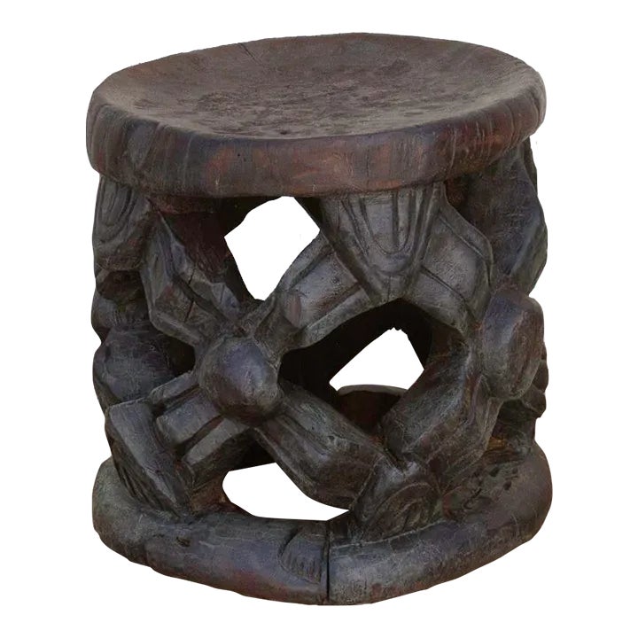 Antique Bamileke Spider Stool | Chairish