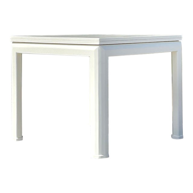 Vintage Boho Lacquered Extendable Game Table | Chairish