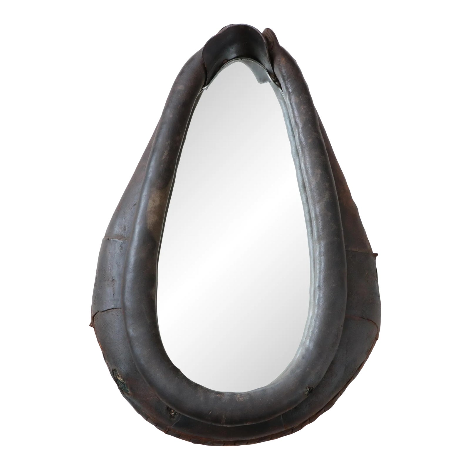 Antique Horse Collar Hanging Mirror | Chairish