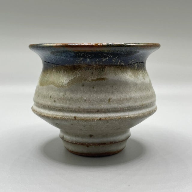 Mid 20th Century Wayne Chapman Studio Pottery Footed Bowl | Chairish