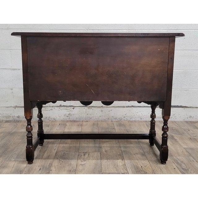 Vintage Victorian Jacobean Style Sideboard Buffet Server Cabinet | Chairish