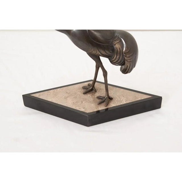French Mid-Century Statue of a Stork | Chairish