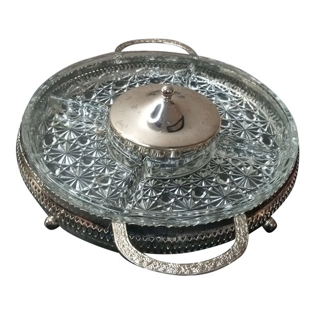 1940s Queen Anne Mayell England Silver Plated Hors D’oeuvres Divided ...