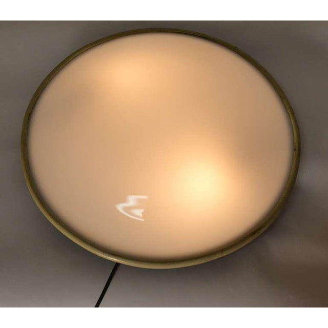 Set of Three Wall Mount Disk Fixtures | Chairish