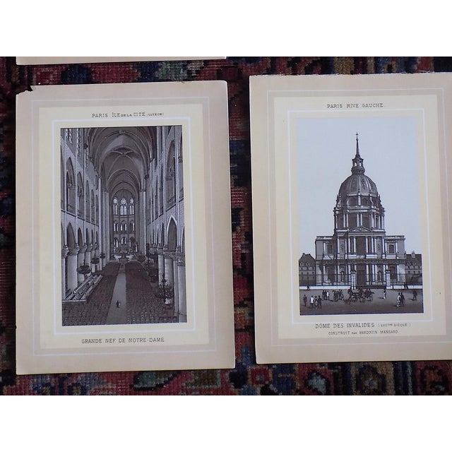 Authentic Antique 19th Century Paris Views Lithographs - Set of 12 ...