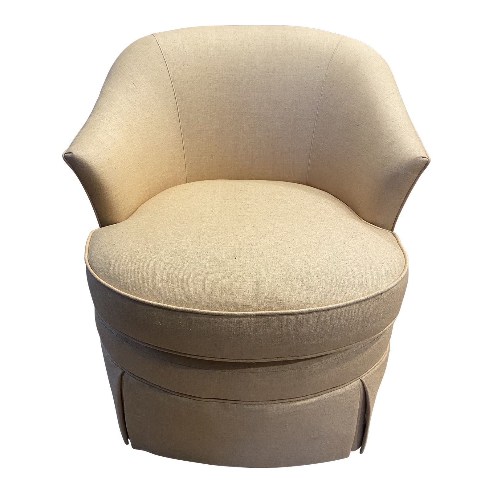 Kindel Modern Baroque Dorothy Draper Lily Chair in Cream | Chairish