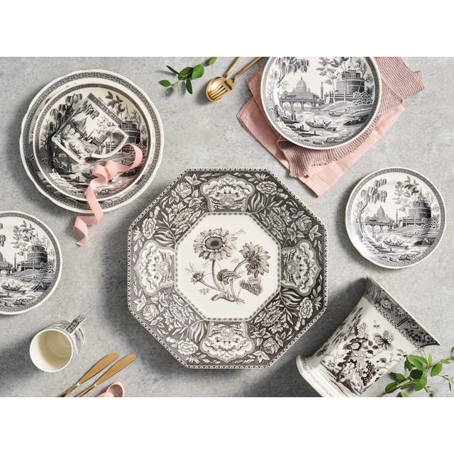 Spode Heritage Sandwich Tray 12", Geranium | Chairish