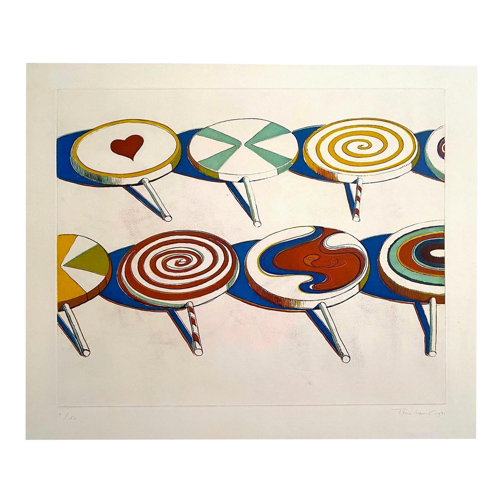 Wayne Thiebaud Offset Lithograph Print Pop Art Museum Poster " Big ...