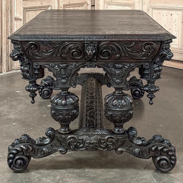 19th Century French Renaissance Revival Desk | Chairish