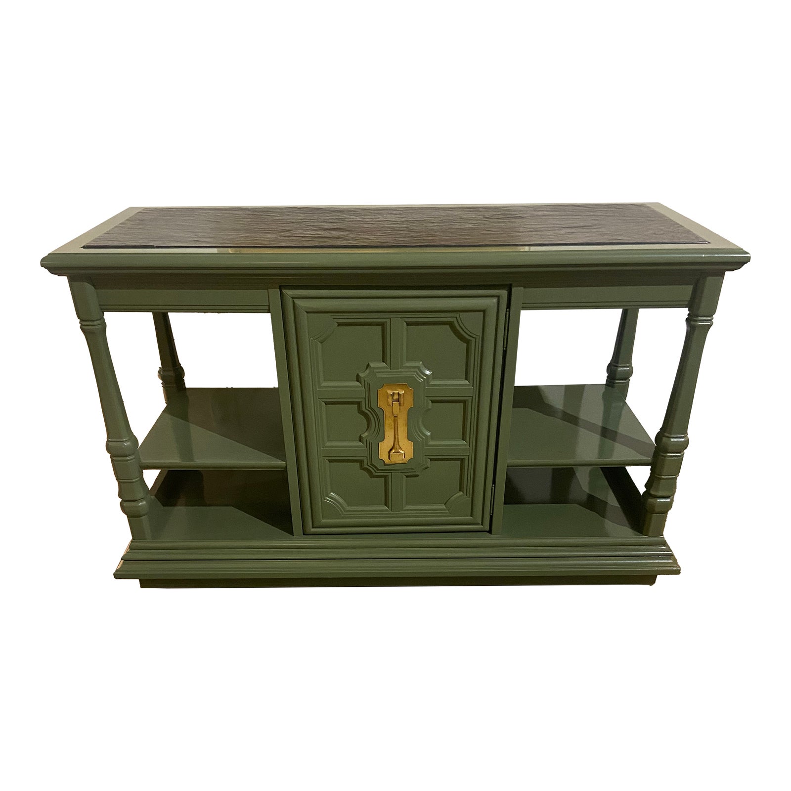 1960s Lacquered Mediterranean Style Bar/Server | Chairish