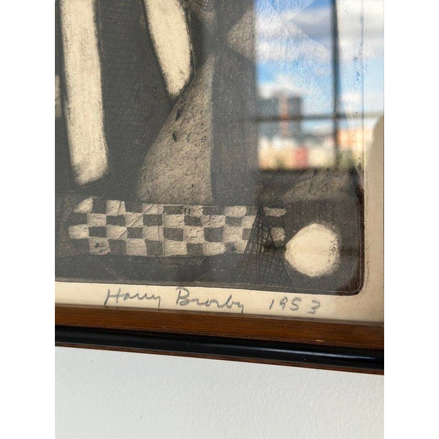 Vintage Mid-Century "El Dia De Los Muertos" Color Intaglio by Harry ...