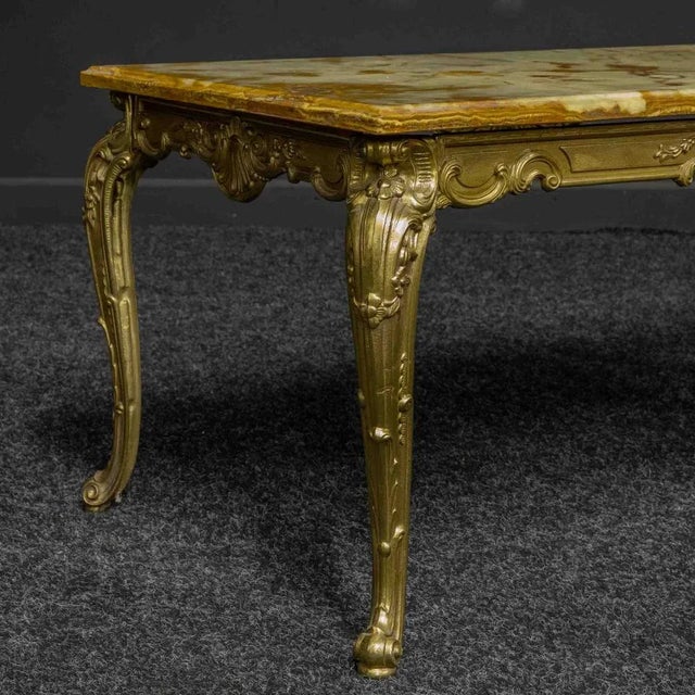 Onyx Topped Coffee Table | Chairish