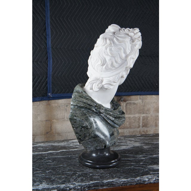 Mid 20th Century Italian School Carved Marble Two Tone Shoulder Bust ...