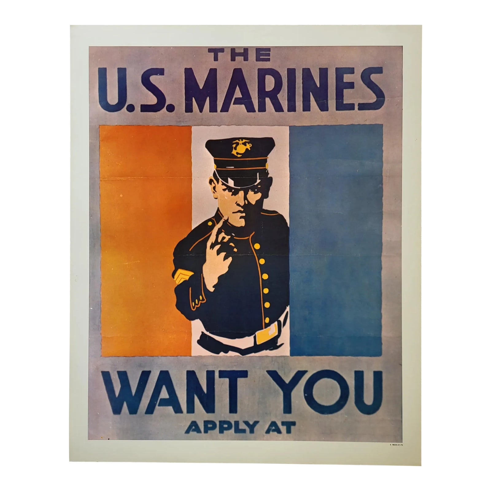 United States Marines Enlistment Poster | Chairish