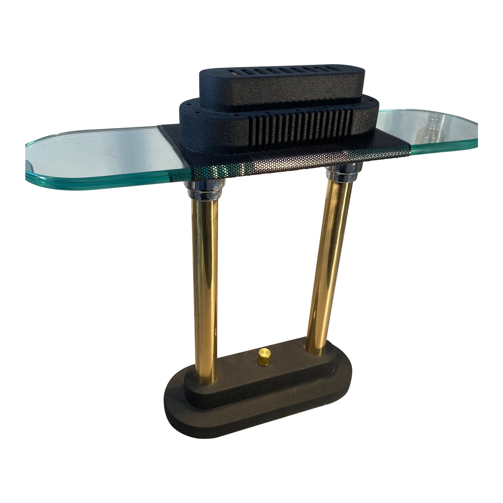 1980s Robert Sonneman Style Memphis Bankers Desk Lamp With Dimmer ...