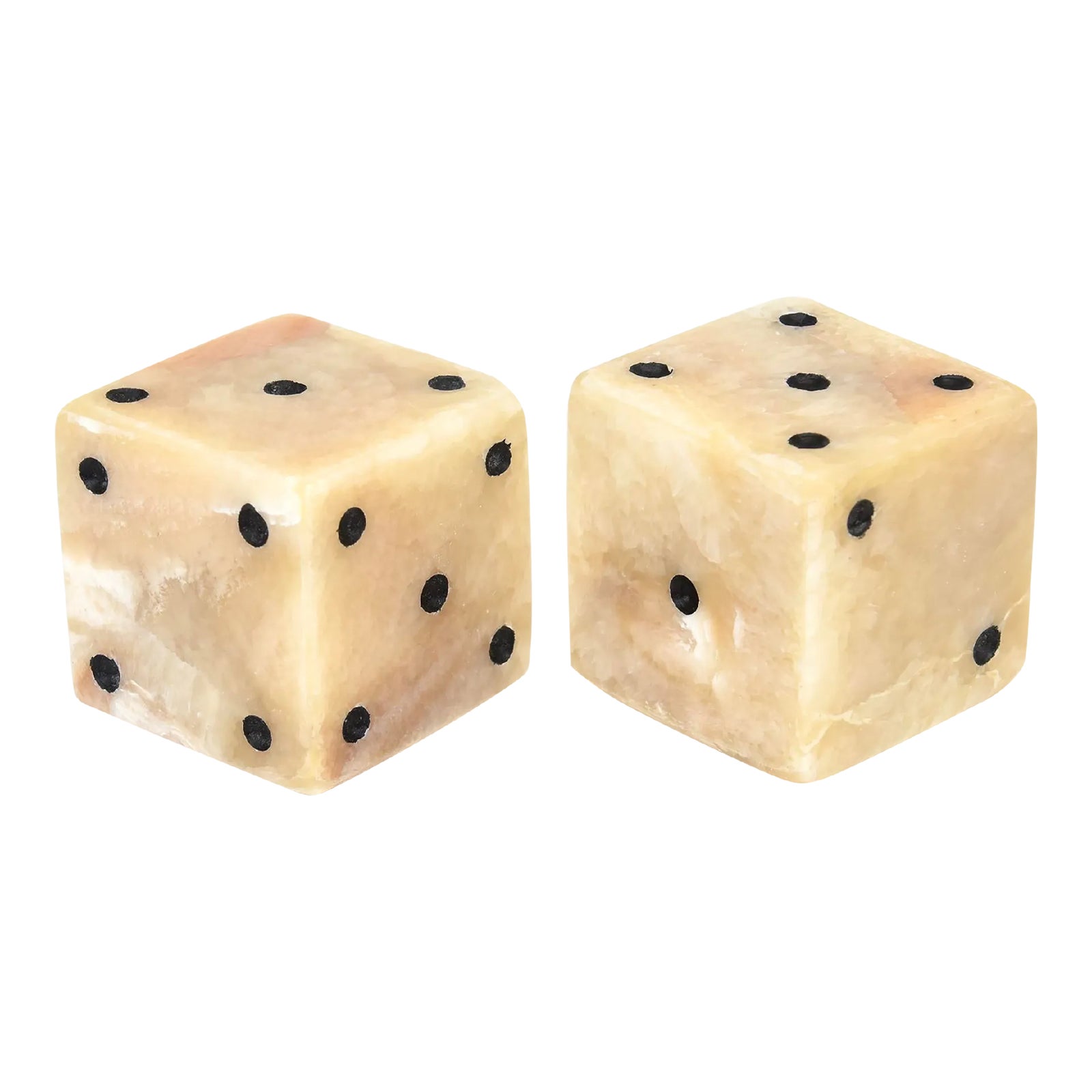 Contemporary Square Onyx Dice With Variations Pair of Limited Edition ...