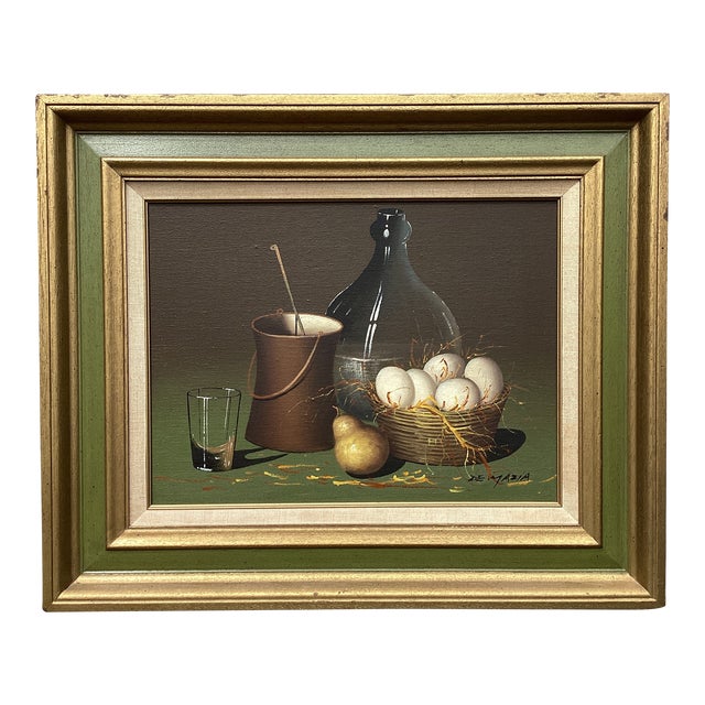 Mid 20th Century French Artist Violette De Mazia Framed Painting on ...