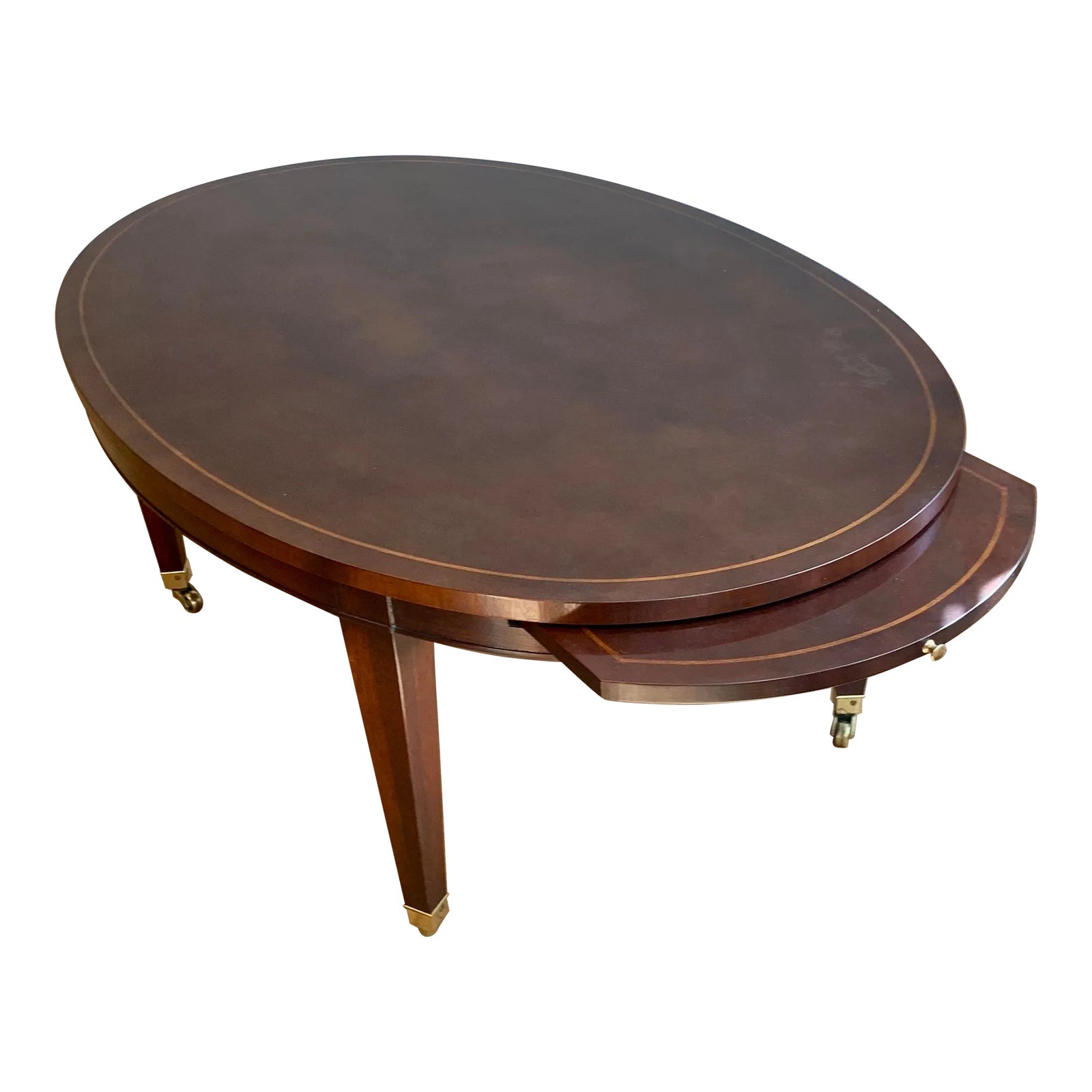 1980s Baker Oval Coffee Table | Chairish