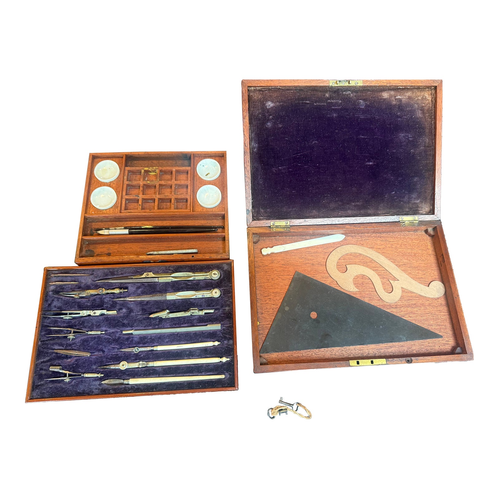 Mid 19th Century Victorian Architect Drafting Toolbox | Chairish