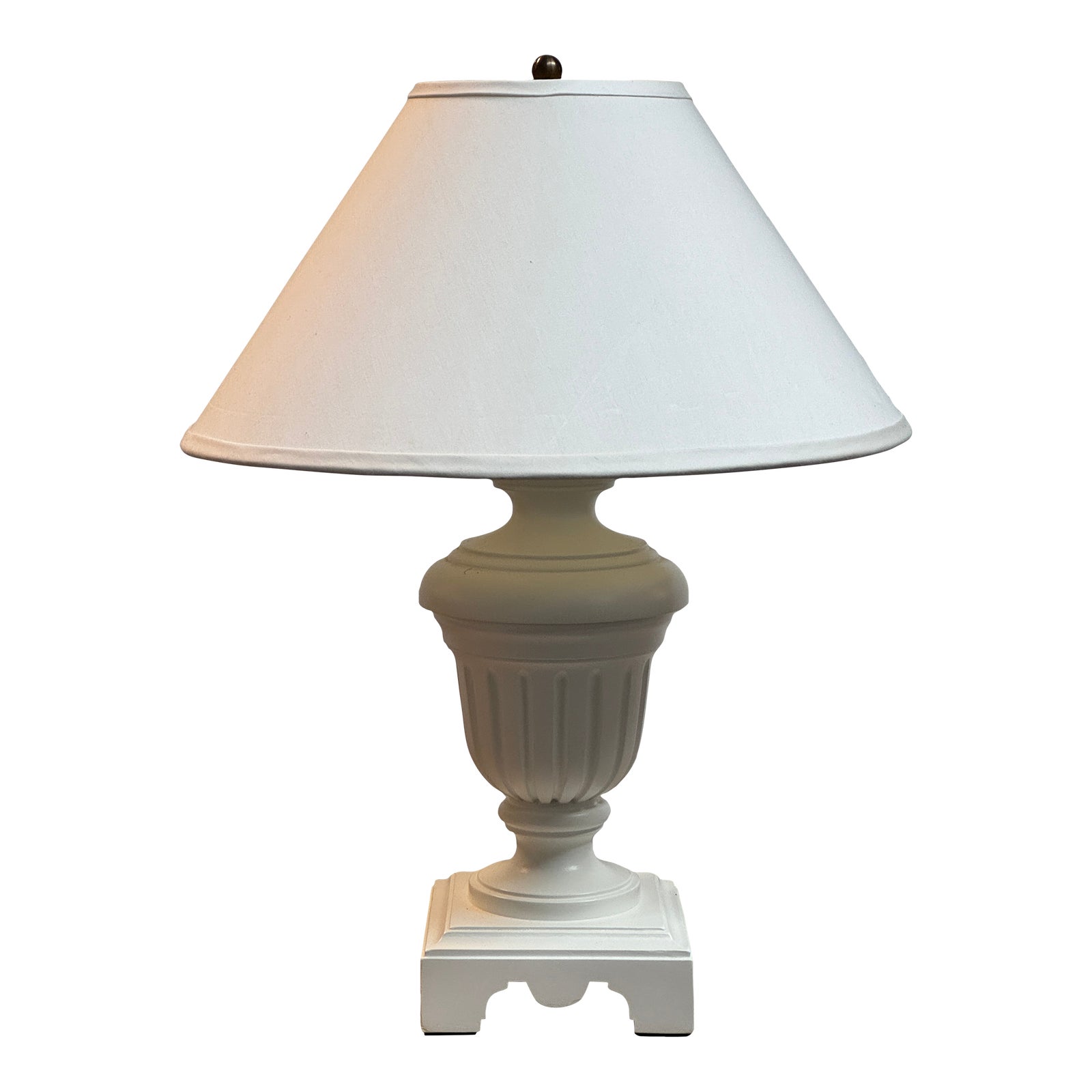 Neoclassical Urn Base White Table Lamp | Chairish
