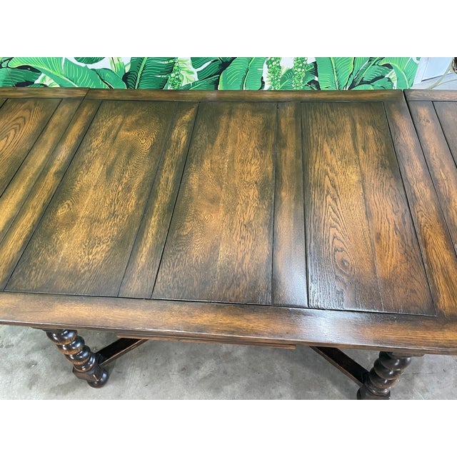 Spanish Colonial Heavy Carved Wood Dining Table | Chairish