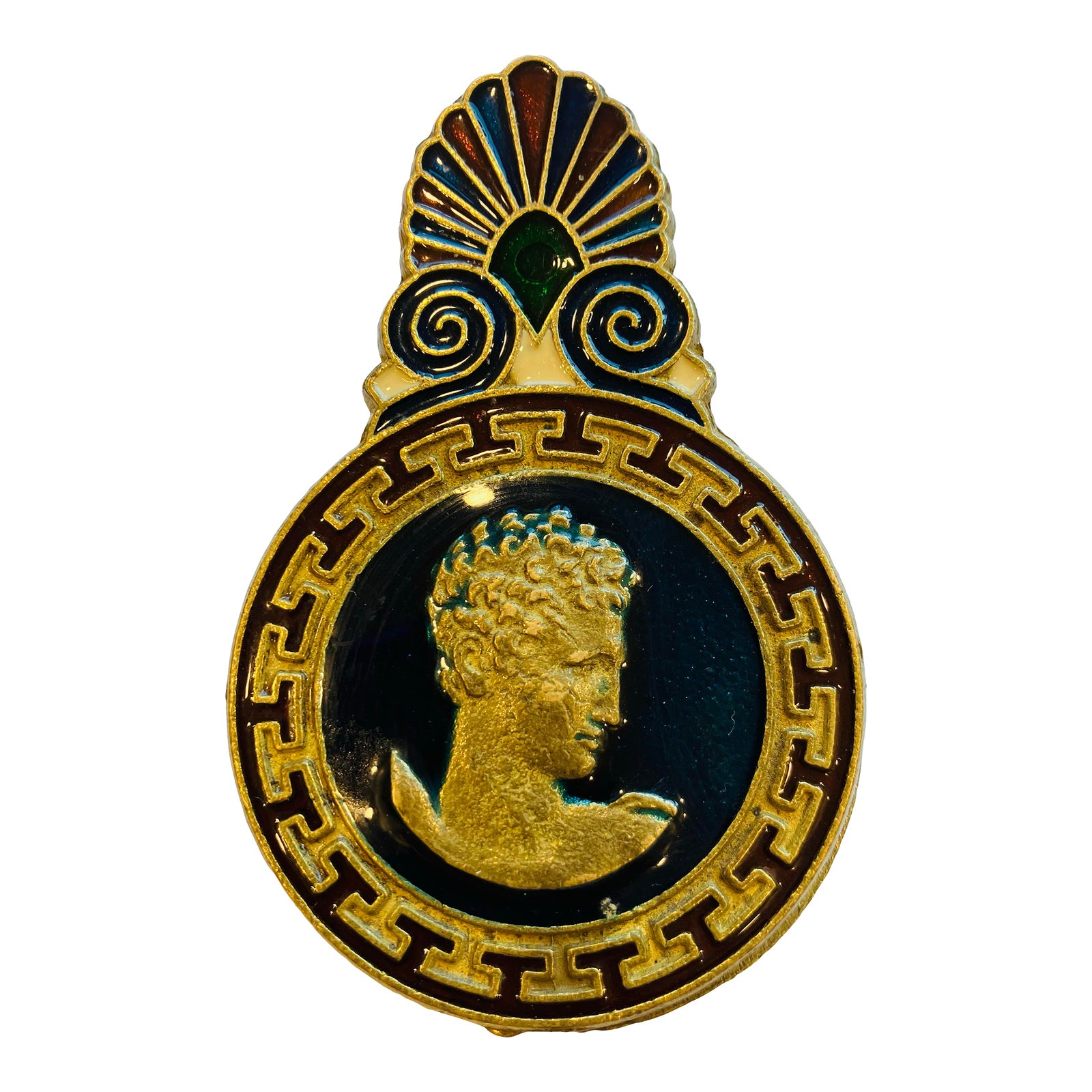 1950s Neoclassical Style Bronze Paper Clip | Chairish