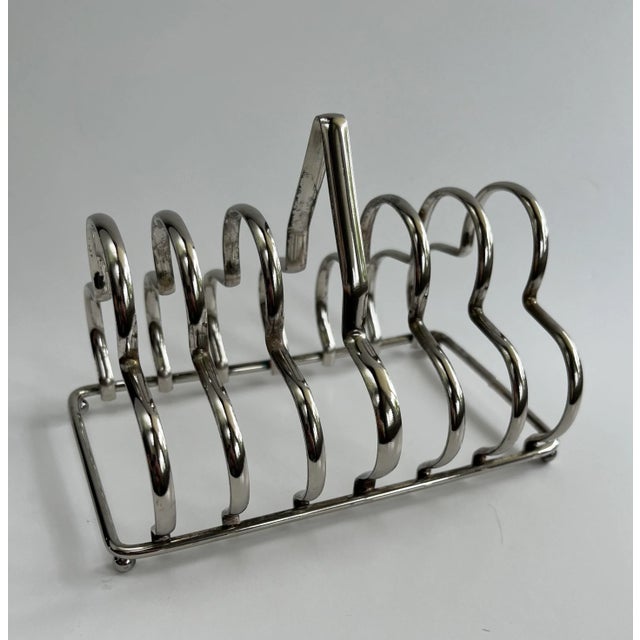 Vintage Art Deco Silver Plate Toast Caddy | Chairish