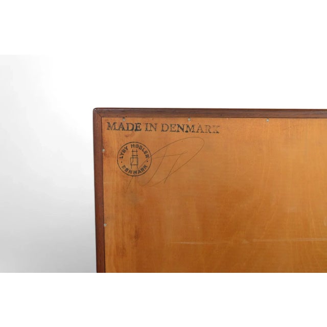 Lyby Møbler Small Teak Credenza With Bookcase Hutch | Chairish