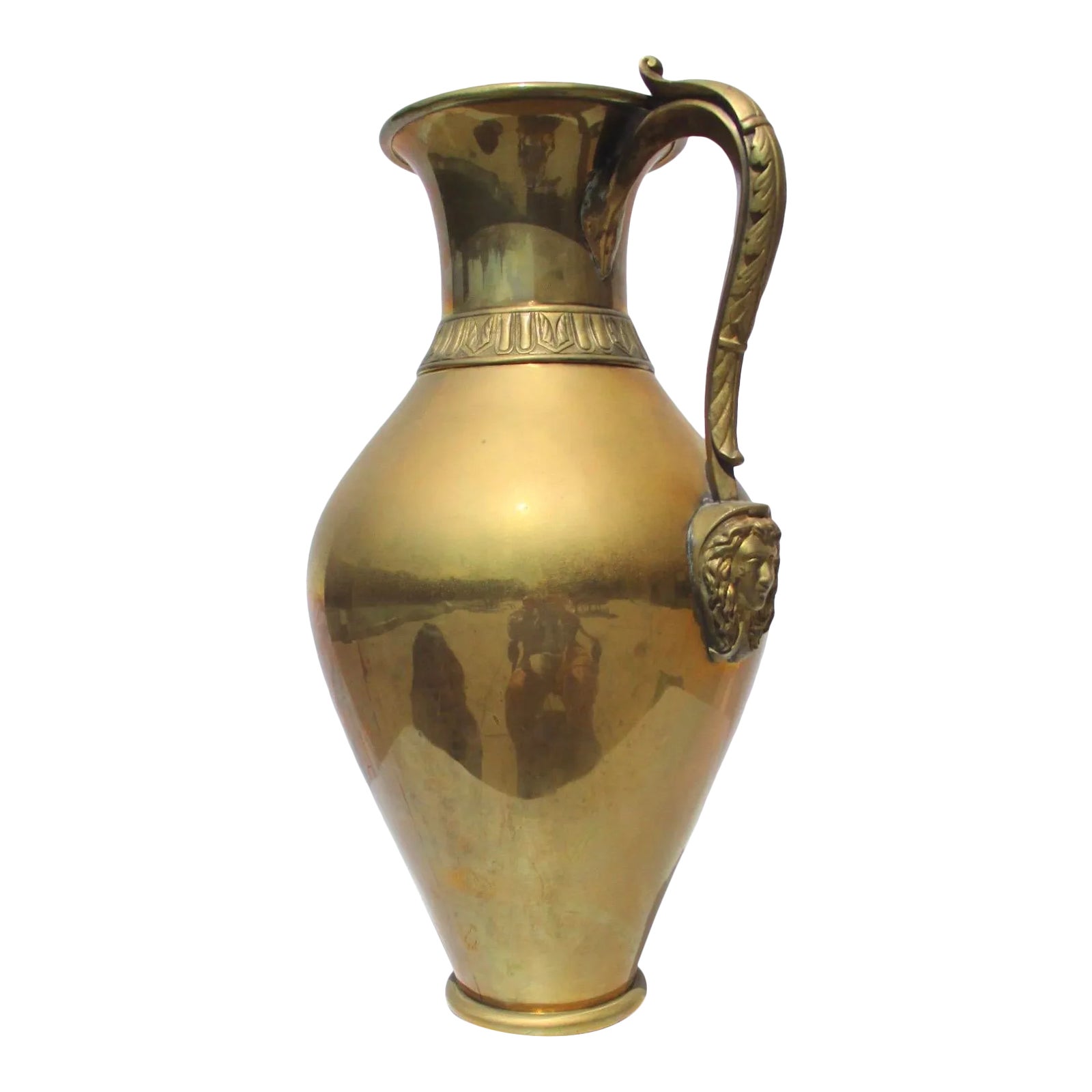 Grand Tour Bronze Handled Olpe Vessel | Chairish
