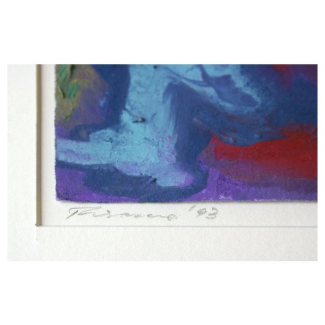 Darrell James Fusaro Cool Toned Abstract 'Seemingly by Accident" 1993 ...