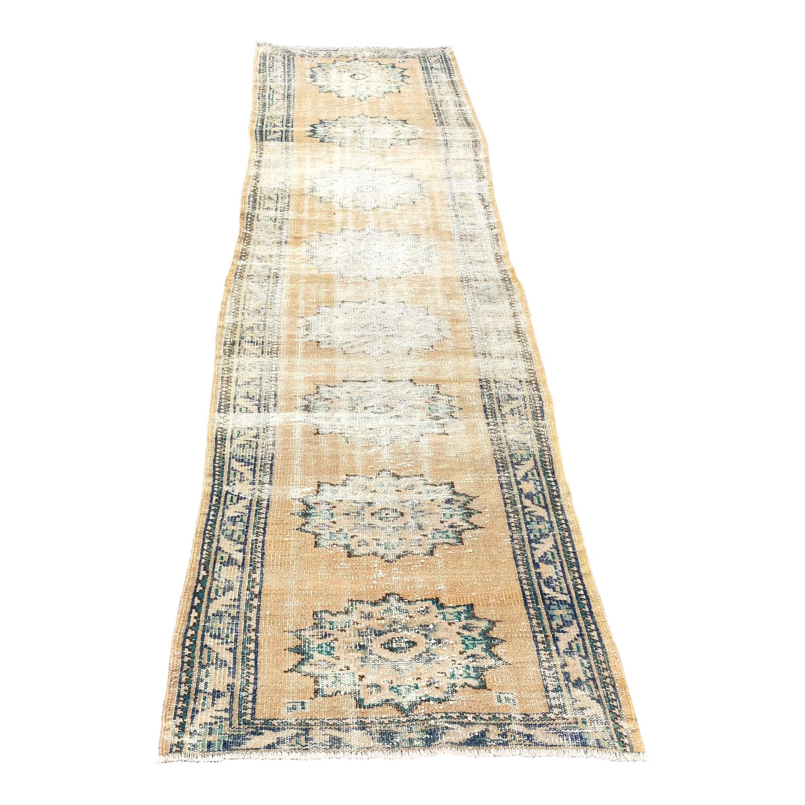 1960s Vintage Turkish Runner Rug - 2′9″ × 10′7″ | Chairish