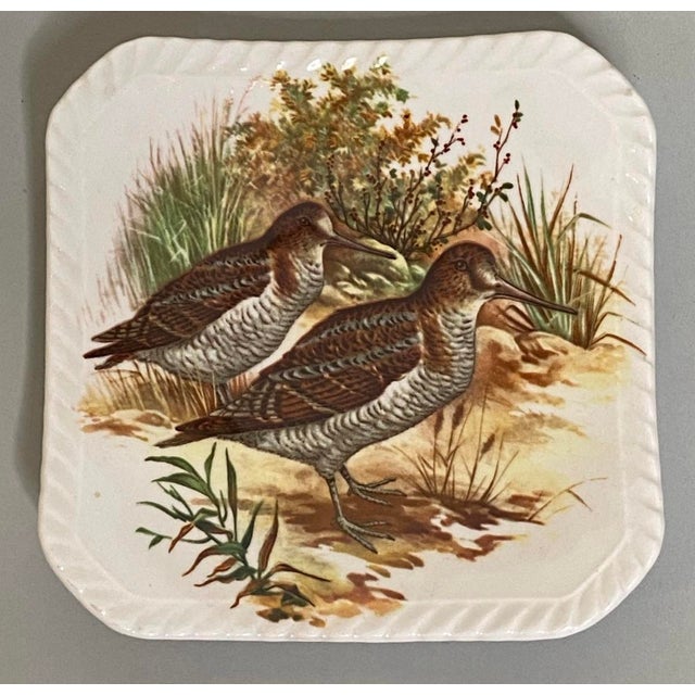 Antique Set of Six Royal Adderley Game Birds Appetizer Dishes | Chairish