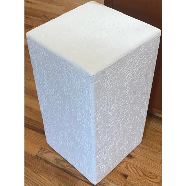 Minimalist Organic Modern Plaster Pedestal Plant Stand | Chairish