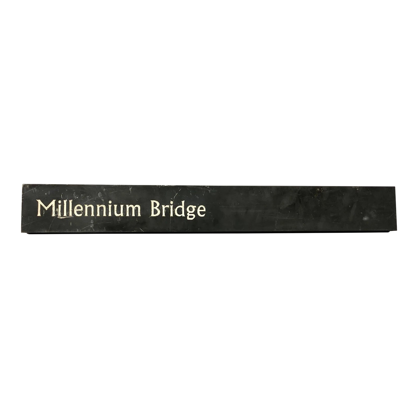 Late 20th Century Original Retired Metal Millennium Bridge Street Sign ...