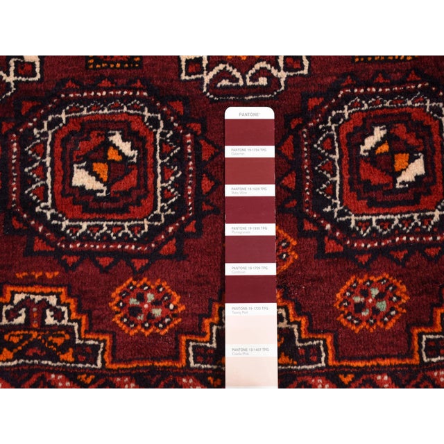 1950s Red Vintage Bokhara Rug | Chairish