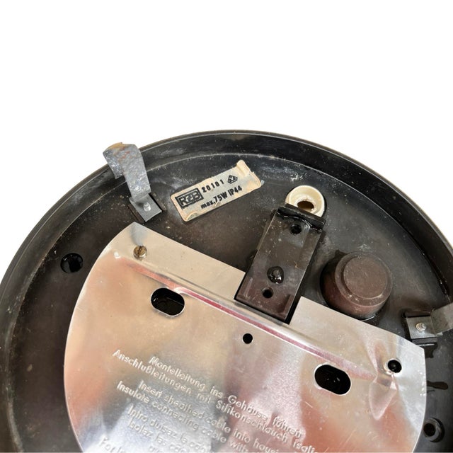 White, Glass Ceiling Lamp or Wall Lamp Rzb Bamberg, Germany, 1970s ...