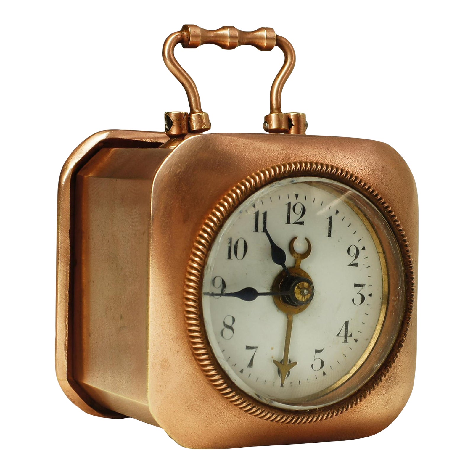 1900’s Antique Drp & Gm German Travel Alarm Clock Mini Carriage | Chairish