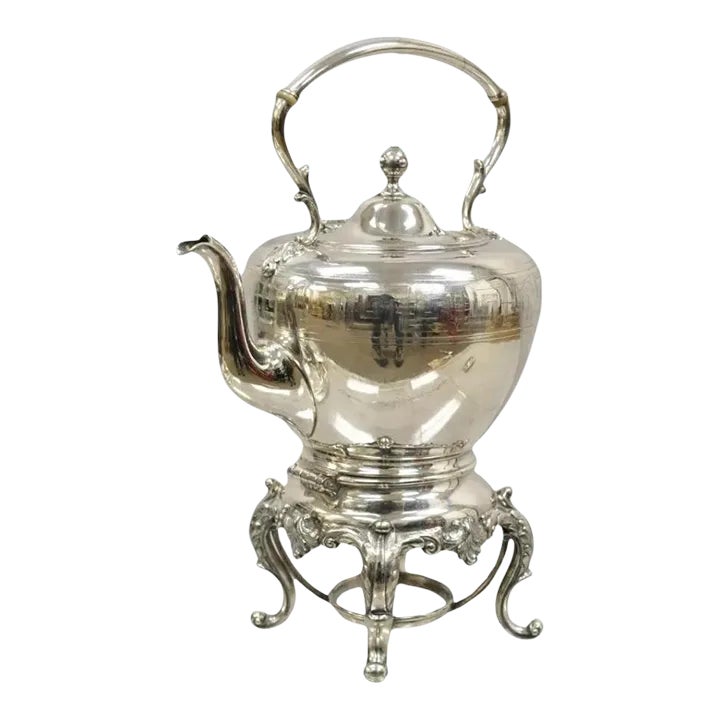 Antique Reed & Barton 1866 Silver Plated Victorian Tilting Teapot on ...