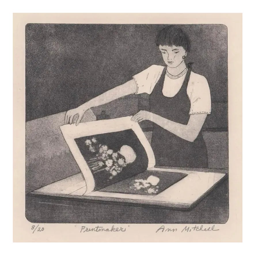 1990s Ann Mitchell Printmaker Etching | Chairish