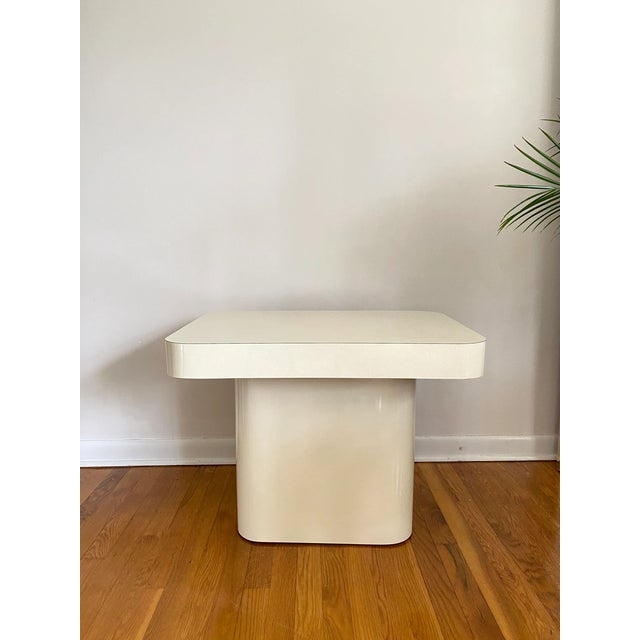 1980s Postmodern Formica End Table | Chairish