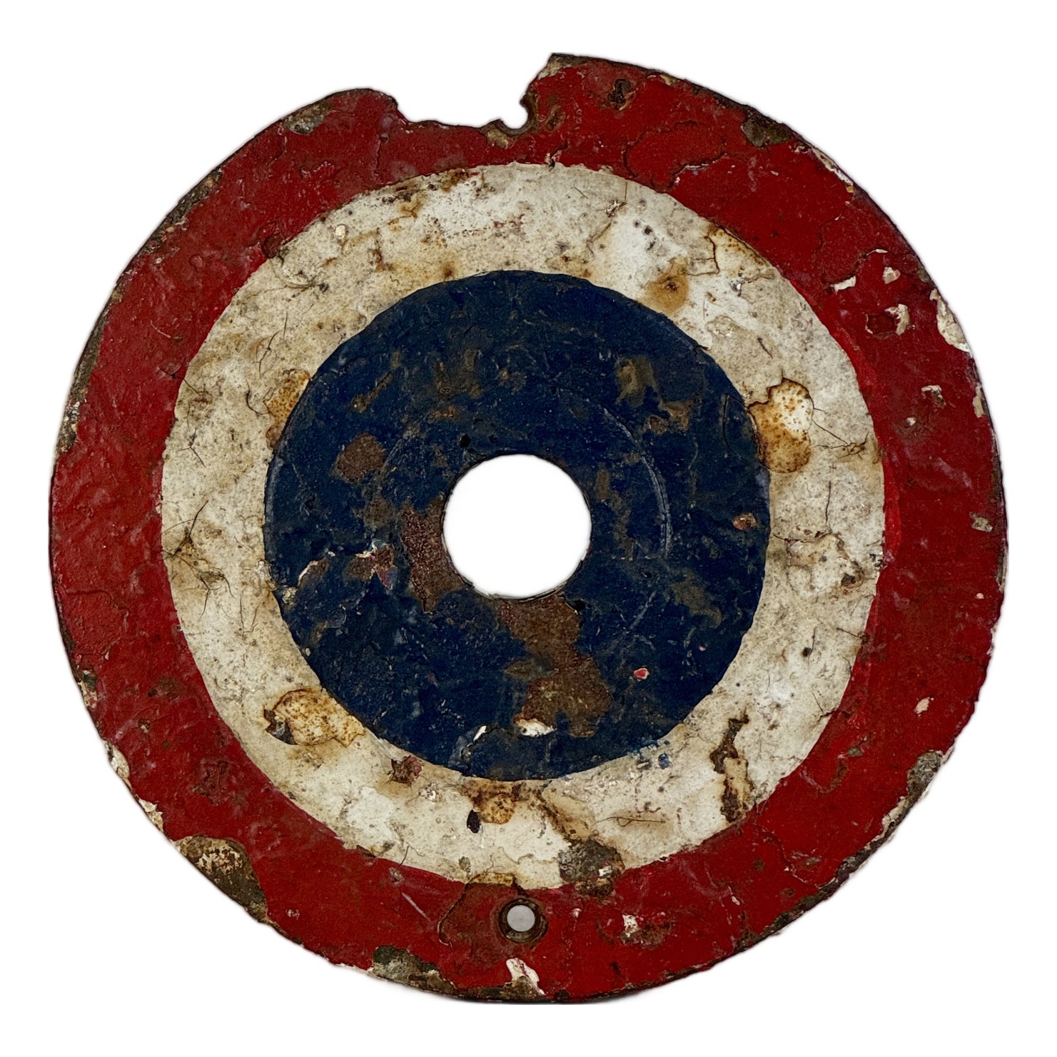 Rare Early 20th Century Bullseye Cast Iron Shooting Target With Old ...