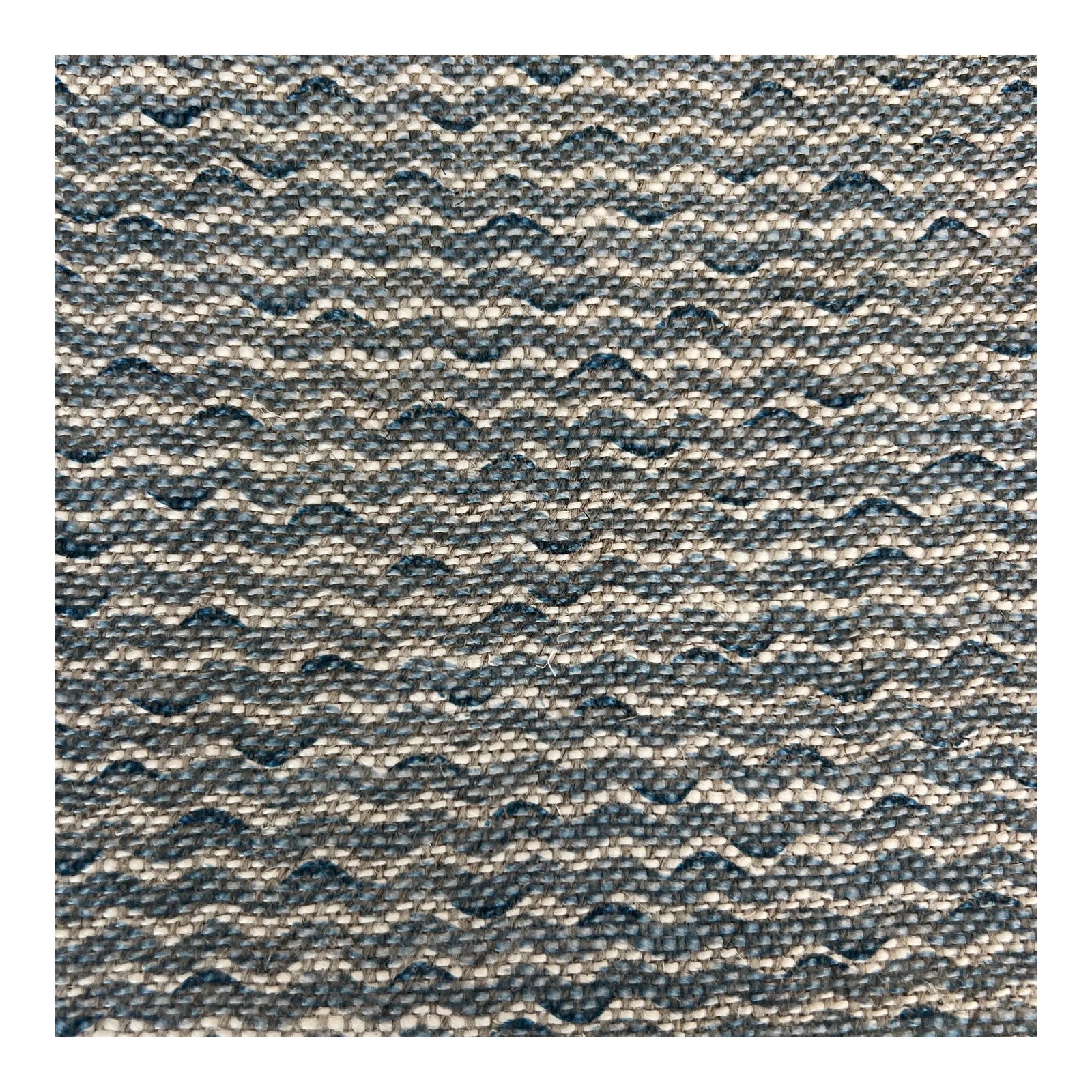 English Fermoie Popple in Sky Blue Heavyweight Fabric- 6 Yards | Chairish