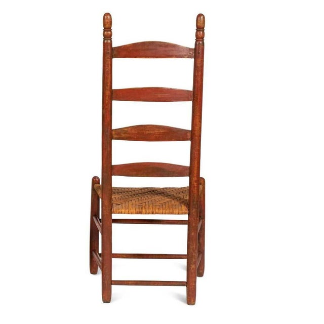 Antique Shaker Ladder Back Side Chair | Chairish