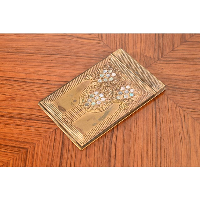 Tiffany Studios New York Art Deco Bronze Doré and Inlaid Abalone ...