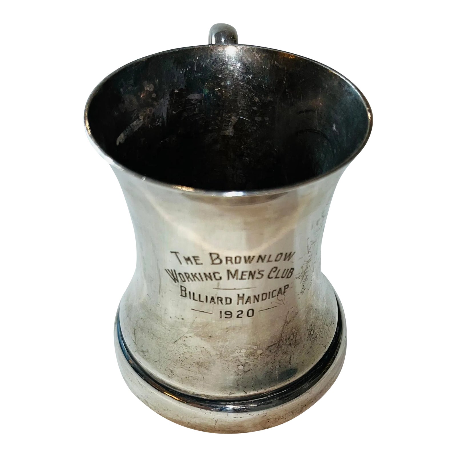 1920 The Brownlow Working Men’s Club Billiard Handicap Silverplate ...