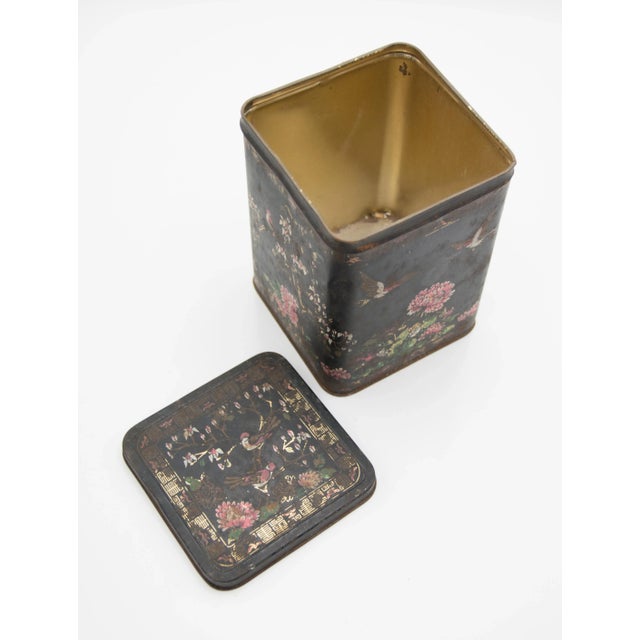 Antique French Hand Painted Tole Tea Canisters - a Pair | Chairish