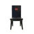 Black Lacquer Scroll Back Red Summer Character Accent Fusion Chair ...