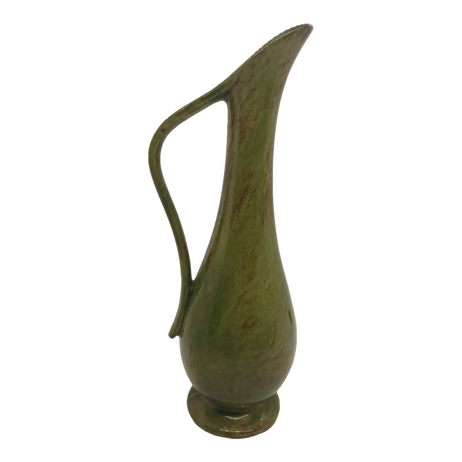 Vintage Atlantic Mold Pottery Jug/Vase | Chairish