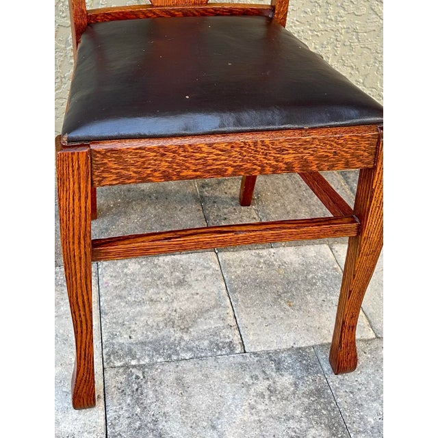 Early 20th Century Antique Union City Chair Co. Splat Back Oak Chair ...