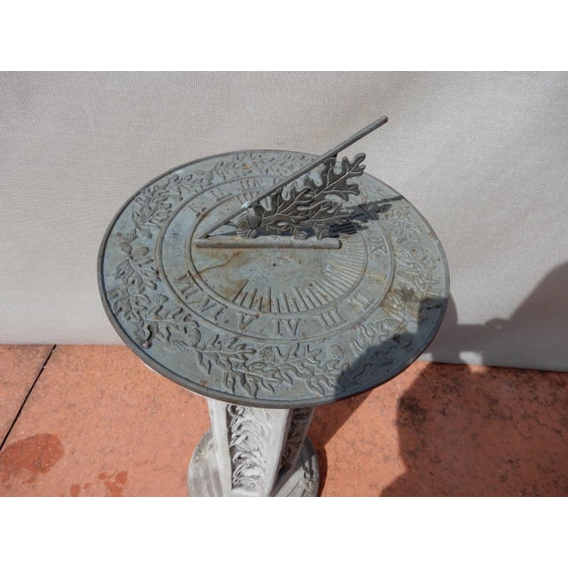Sun Dial Cast Stone | Chairish
